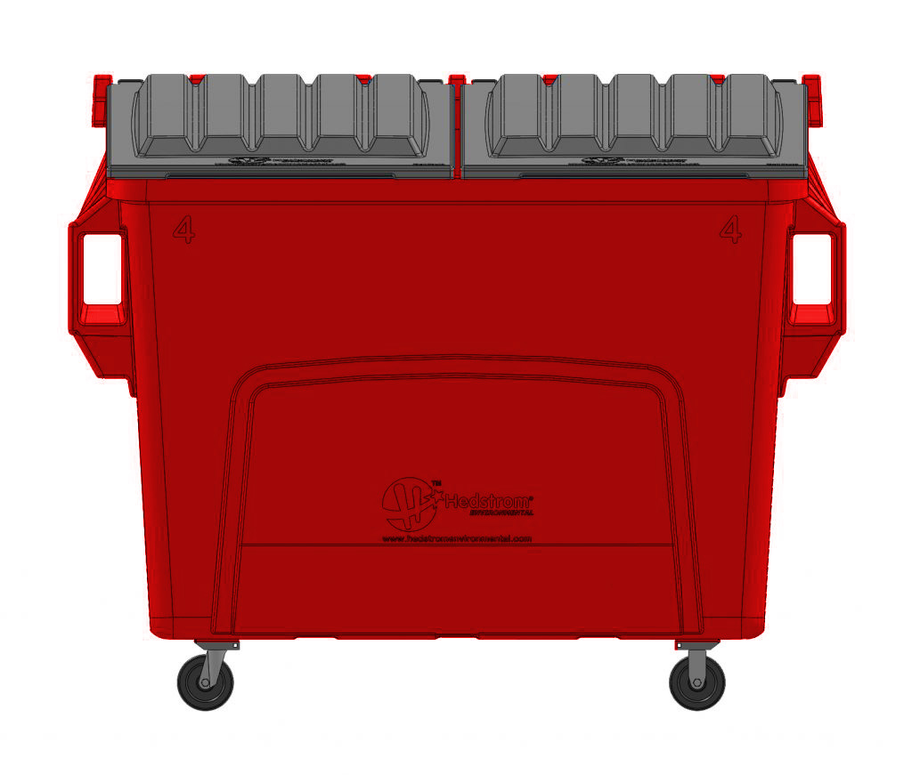 4 Yard Front Load Plastic Dumpster Rentals | Dumpsters R Us, Inc